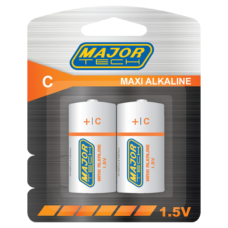 C Maxi Alkaline Batteries | MajorTech