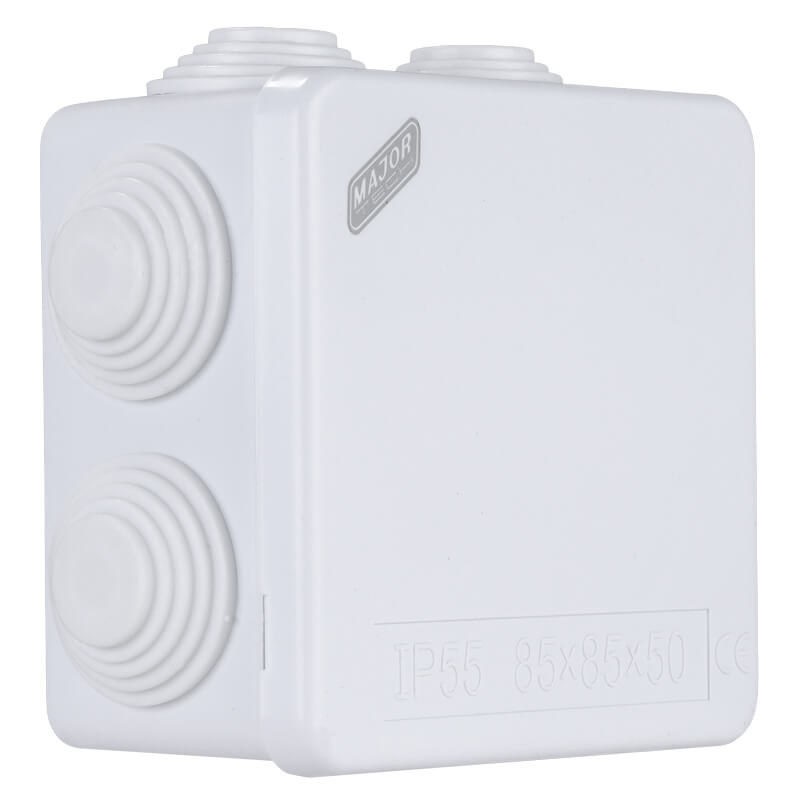 IP55 Junction Boxes with Rubber Gland (80mm x 50mm) | MajorTech
